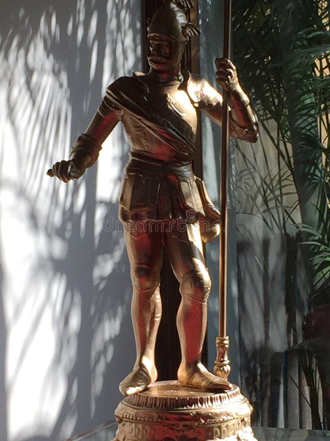 300 Years Old Small Statue in India Stock Photo - Image of protected ...