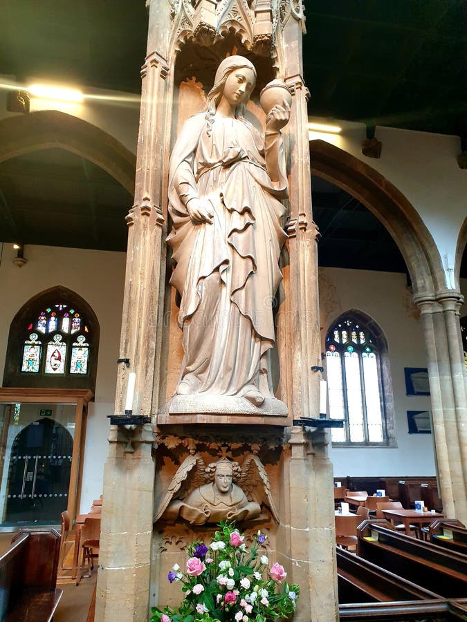 A Old Beautiful Statue Inside a Church Editorial Photo - Image of ...