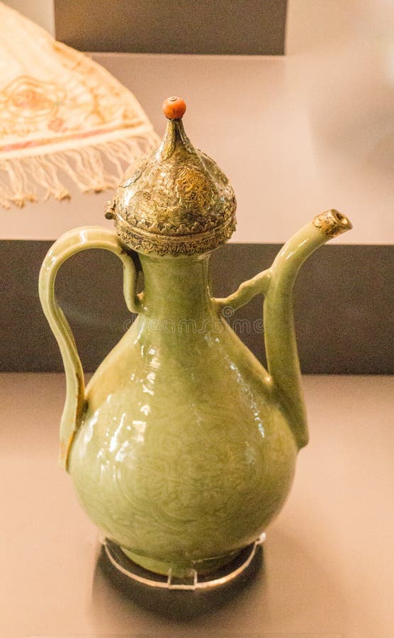 Very Old Style Seramic Ewer Water Jar Stock Image - Image of ornament ...