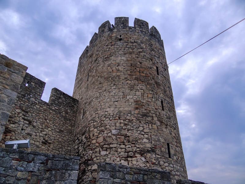 Very Old Tower Made of Rocks Stock Image - Image of building, temple ...