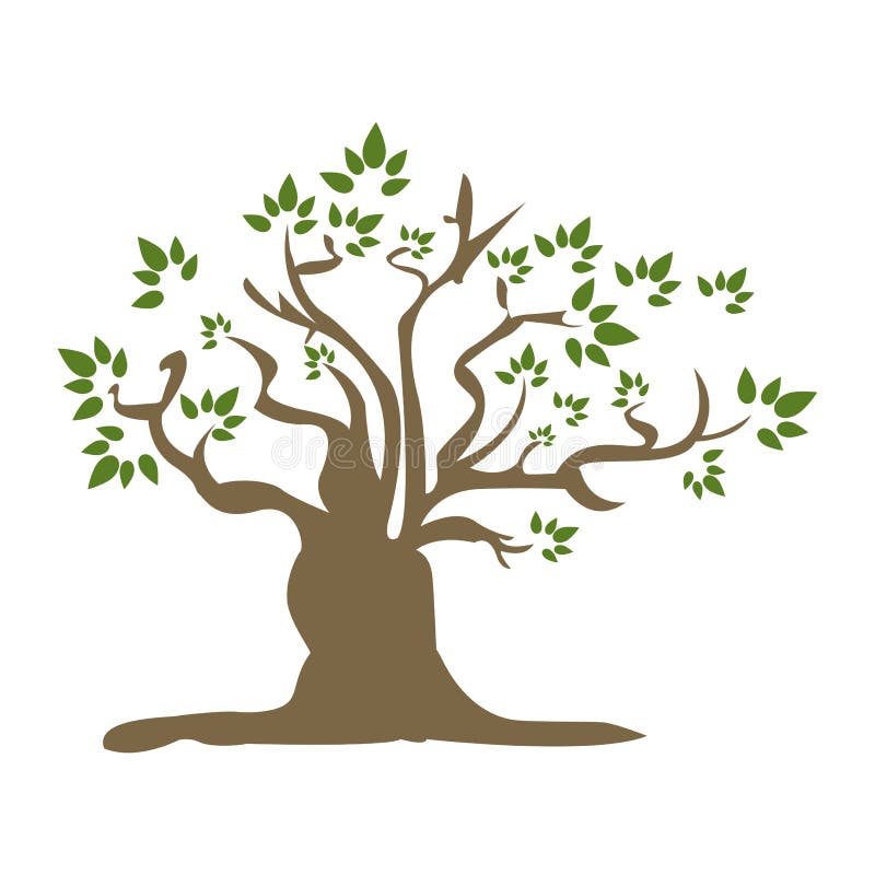 Very Old Tree, Generation Tree, Vector Illustration Stock Vector ...