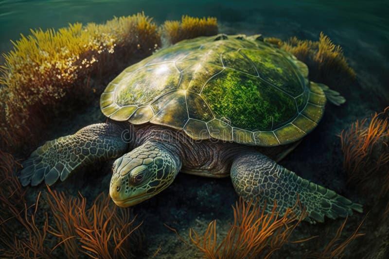 Turtle Basking Stock Illustrations – 59 Turtle Basking Stock ...