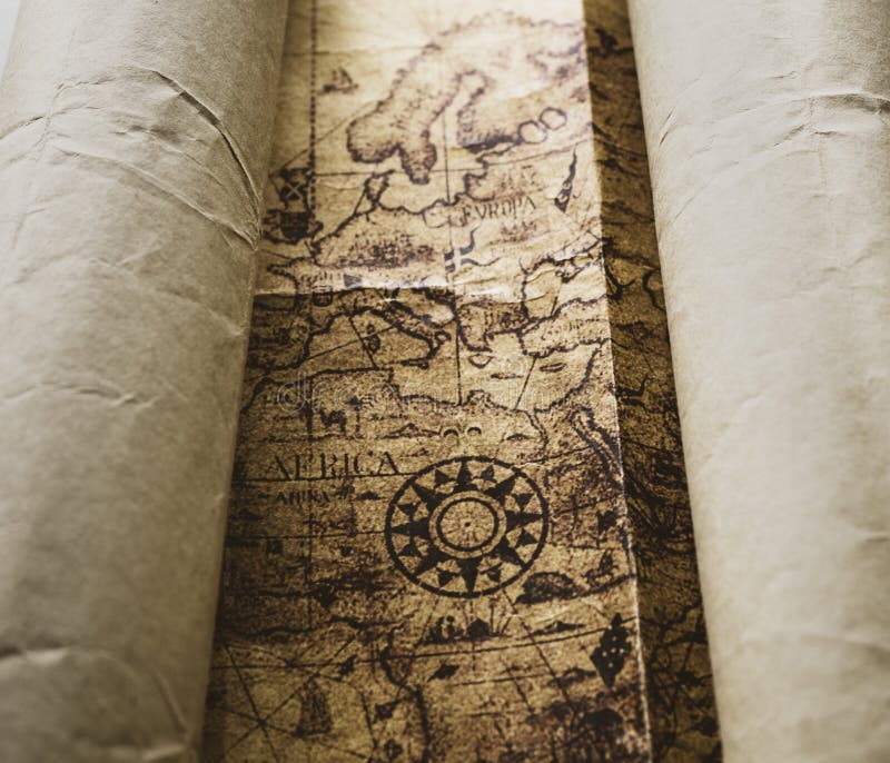 Very old vintage world map stock image. Image of journey - 220960277