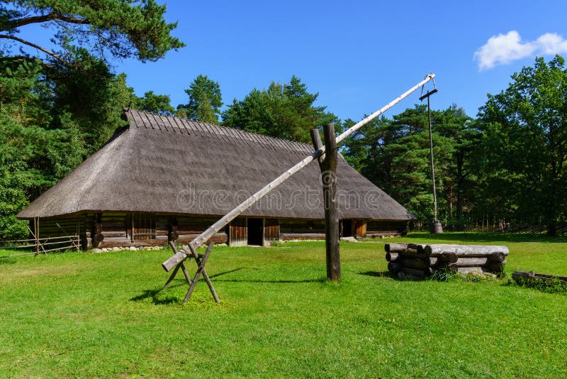 Very Old Well with a Pulley System To Extract the Water, Stock Image ...