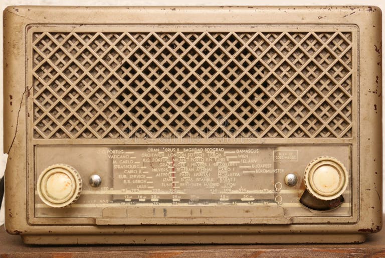Vintage worn radio stock image. Image of musical, classic - 34072577
