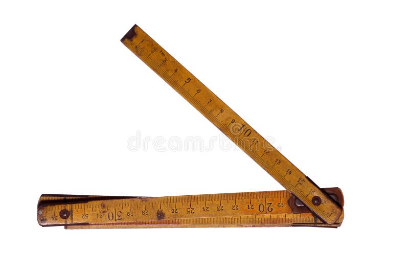 Old carpentry ruler stock photo. Image of industrial - 24964100