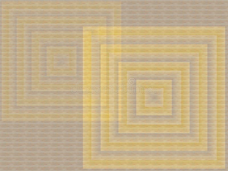 Background of Intersected Concentric Squares with Light Wood Surface ...