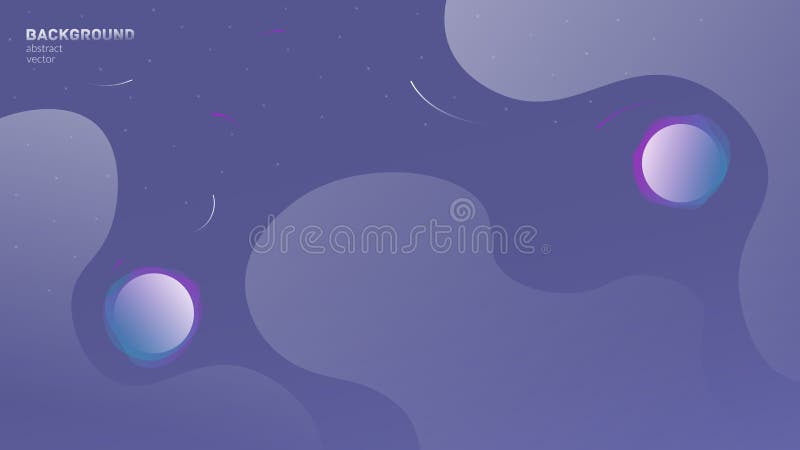 Very Peri Background with Fluid Objects, Stars and Stock Vector ...