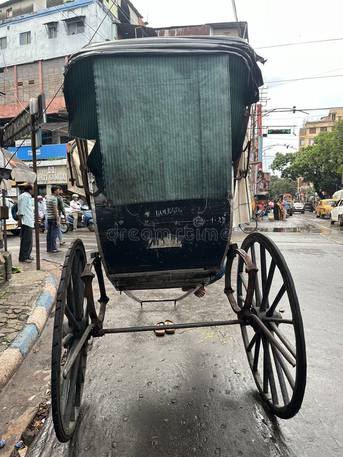 A Very Popular Ancient Hand Pulled Rickshaw in Kolkata Editorial Image ...