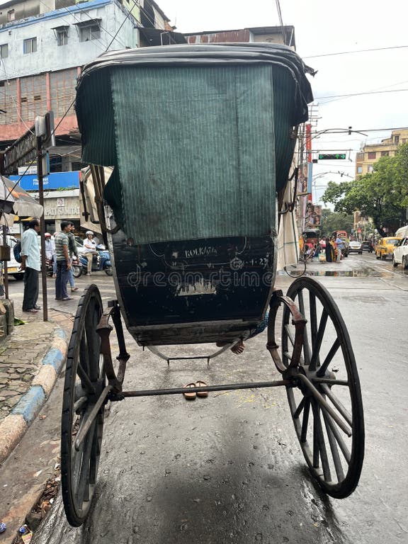 A Very Popular Ancient Hand Pulled Rickshaw in Kolkata Editorial Image ...