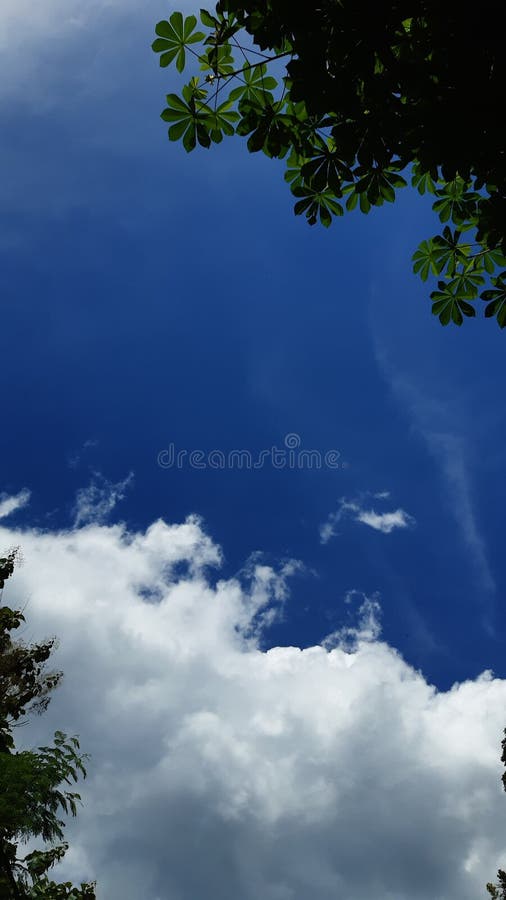 Very Pretty Cloud Image. the Sky is a Very Nice Blue Stock Photo ...
