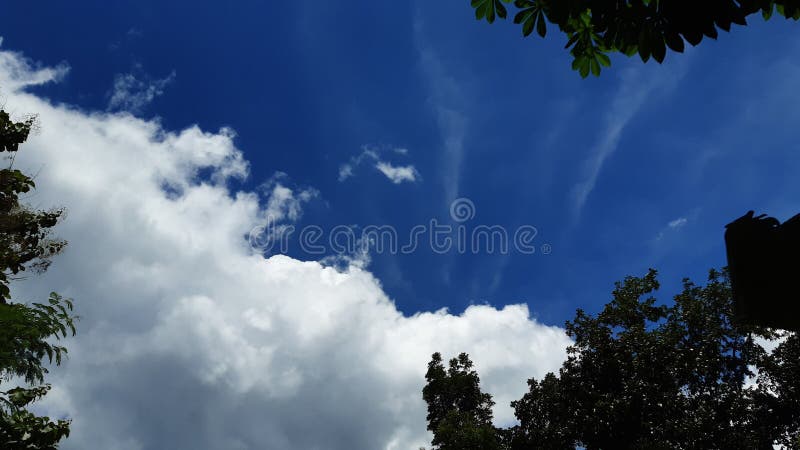 Very Pretty Cloud Image. the Sky is a Very Nice Blue Stock Photo ...