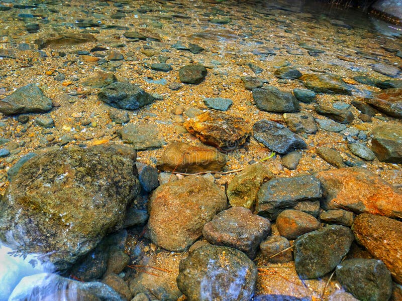 Pretty River with Large Rocks on Its Banks in Italy Stock Photo - Image ...