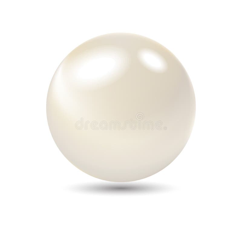 Very Realistic Shiny Pearl. Gradient Mesh Used Stock Vector ...