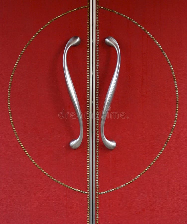 Very Red Door stock photo. Image of architectural, nouveau - 3498692