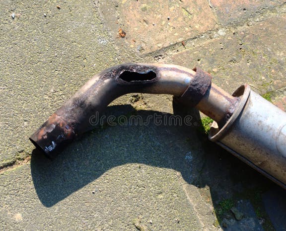 Very rusty exhaust stock photo. Image of motorbike, carbon - 55825120