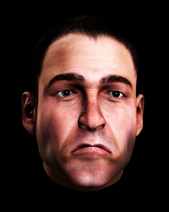 Very Sad Man stock illustration. Illustration of male - 4711593