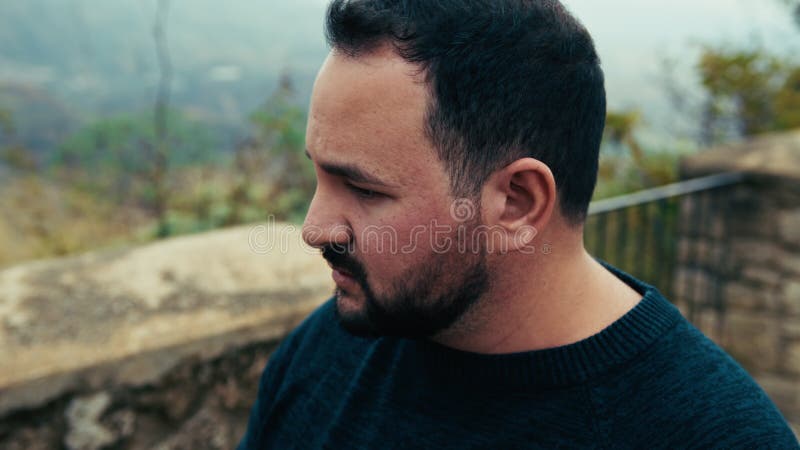 Very Sad Man Cannot Handle the Stress Stock Footage - Video of anxiety ...