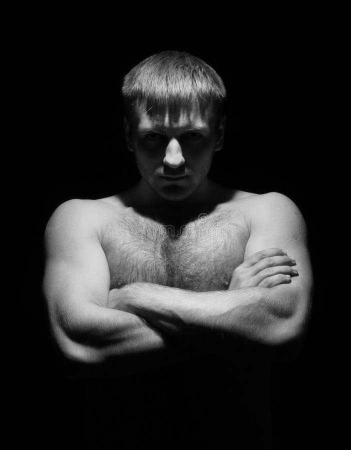 Very serious man stock image. Image of black, rudeness - 16140879