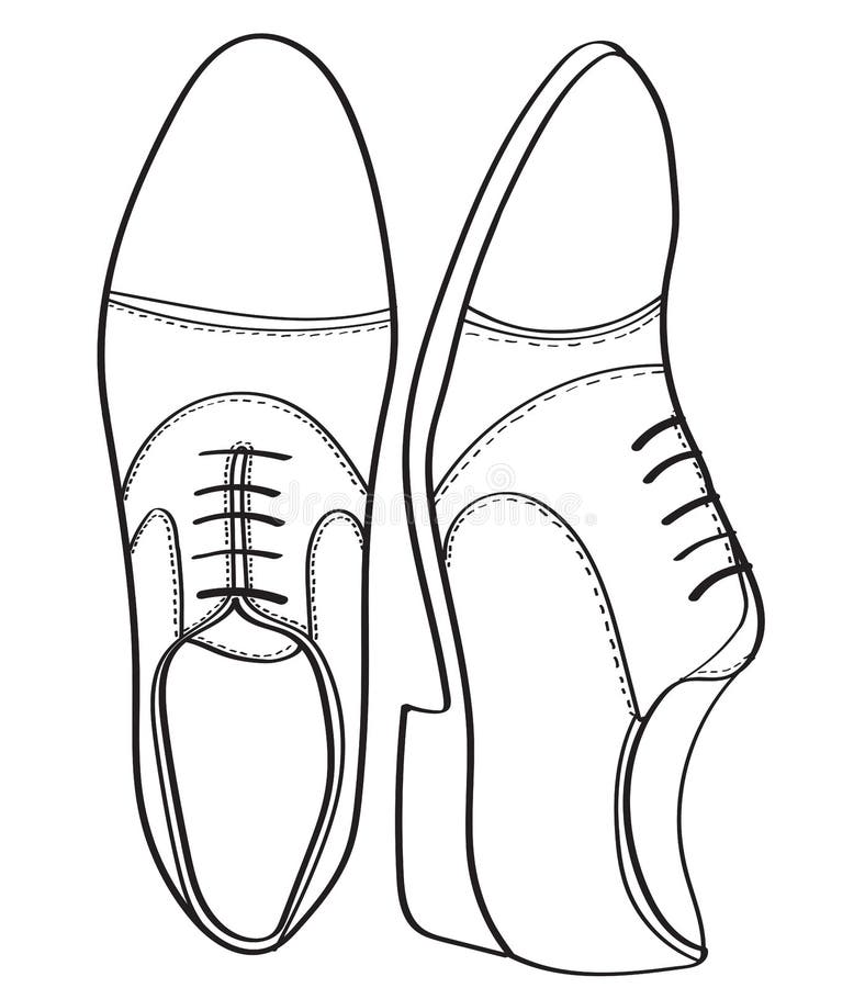 Very Simple and Graphic Quality Men S Shoes Stock Vector - Illustration ...