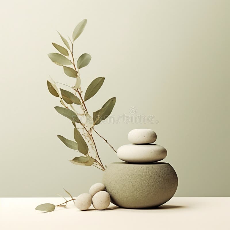 Very Simple Minimalist Zen Boho Background AI Generated Image Stock ...