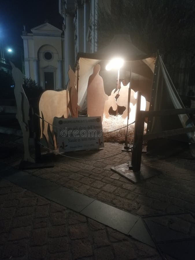 A Very Simple Presepe of the Alpini Stock Photo - Image of natale ...