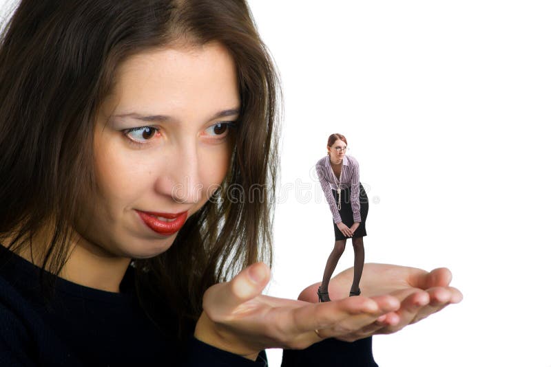 Very small girl stock photo. Image of makeup, girl, little - 7731622