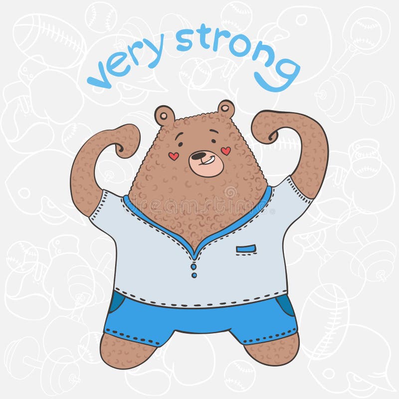 Cartoon Strong Bear Stock Illustrations – 1,559 Cartoon Strong Bear ...