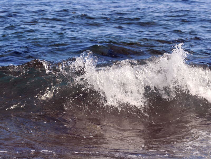 Wave in the Blue Atlantic Ocean Stock Photo - Image of summer, surfing ...