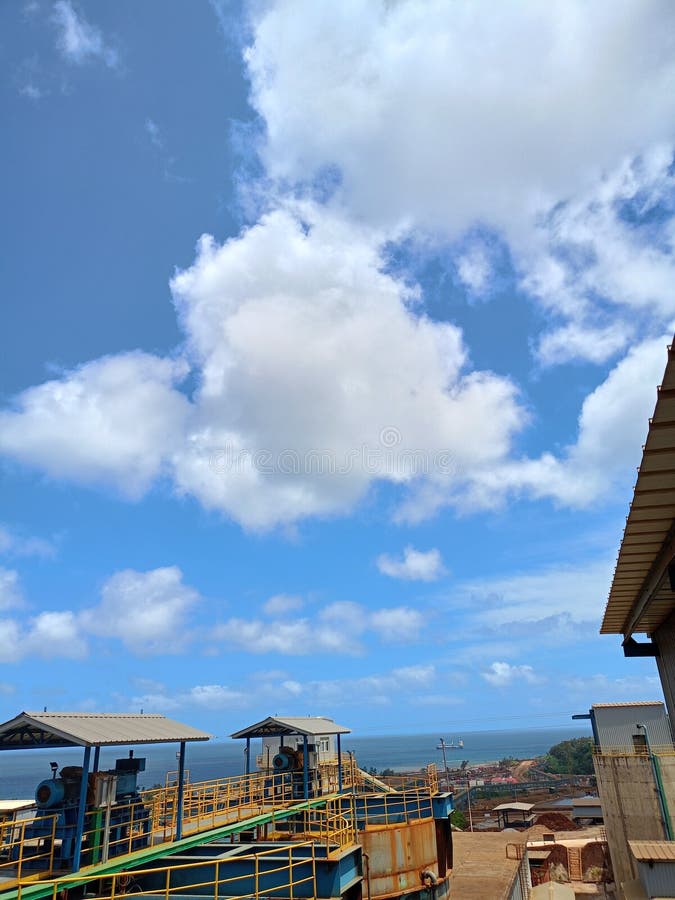 Very Sunny Morning at Work Site Stock Photo - Image of work, site ...