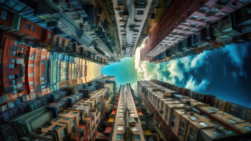 A Very Tall Building with Lots of Boxes in it. AI Generative Image ...