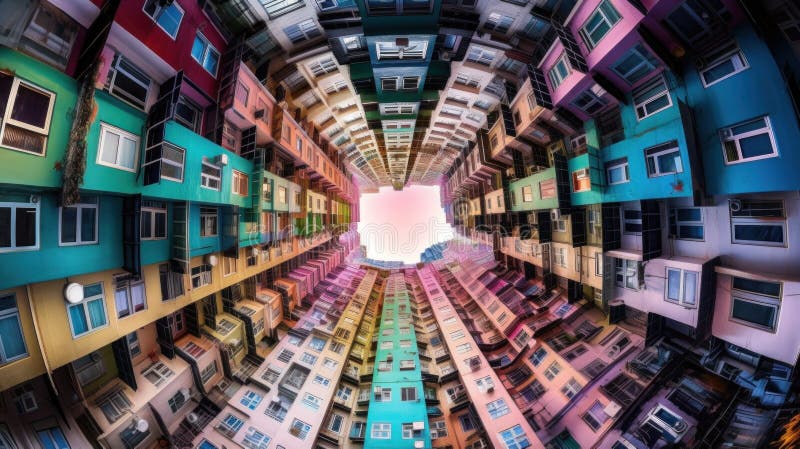 A Very Tall Building with Lots of Windows. AI Generative Image. Stock ...