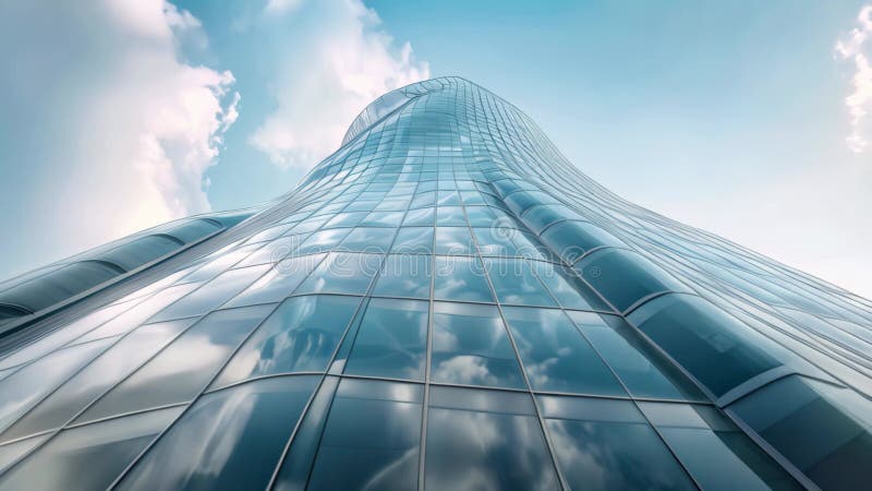 A Very Tall Building with a Multitude of Windows Stretching High into ...