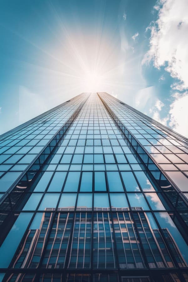 A Very Tall Building with Numerous Windows. Suitable for Architectural ...