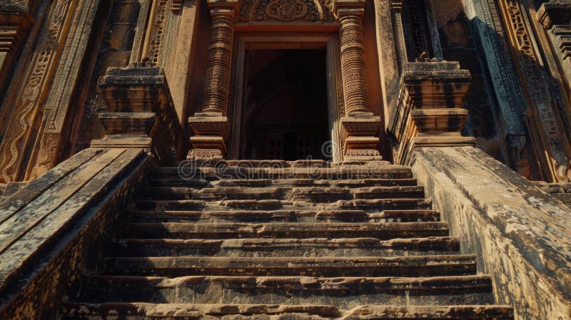 A Very Tall Building with a Staircase, Suitable for Architectural and ...