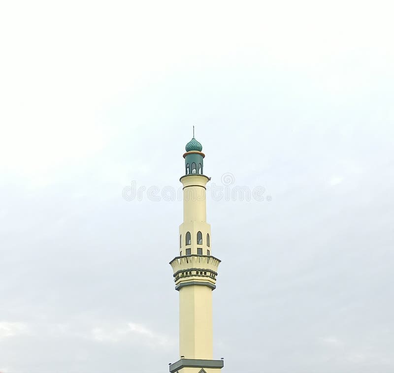 Very tall mosque towers stock photo. Image of light - 323079118