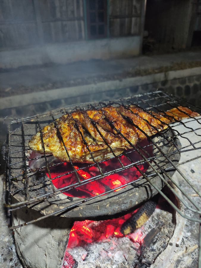 Very Tasty Grilled Fish on the Grill Stock Photo - Image of grilled ...
