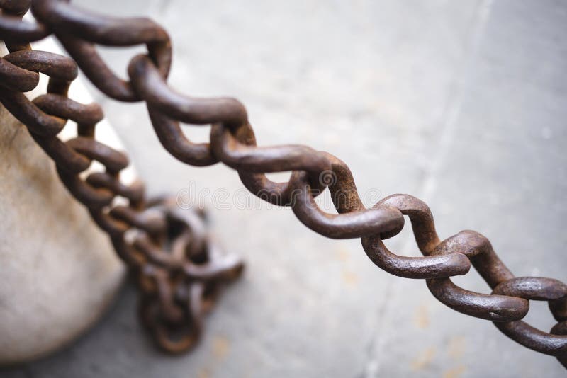 Very thick metal chain stock image. Image of long, rugged - 269246231