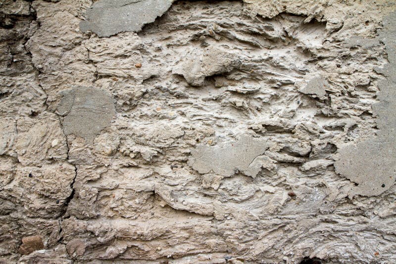 Very Worn Down Wall in Close Up Stock Photo - Image of pavement ...