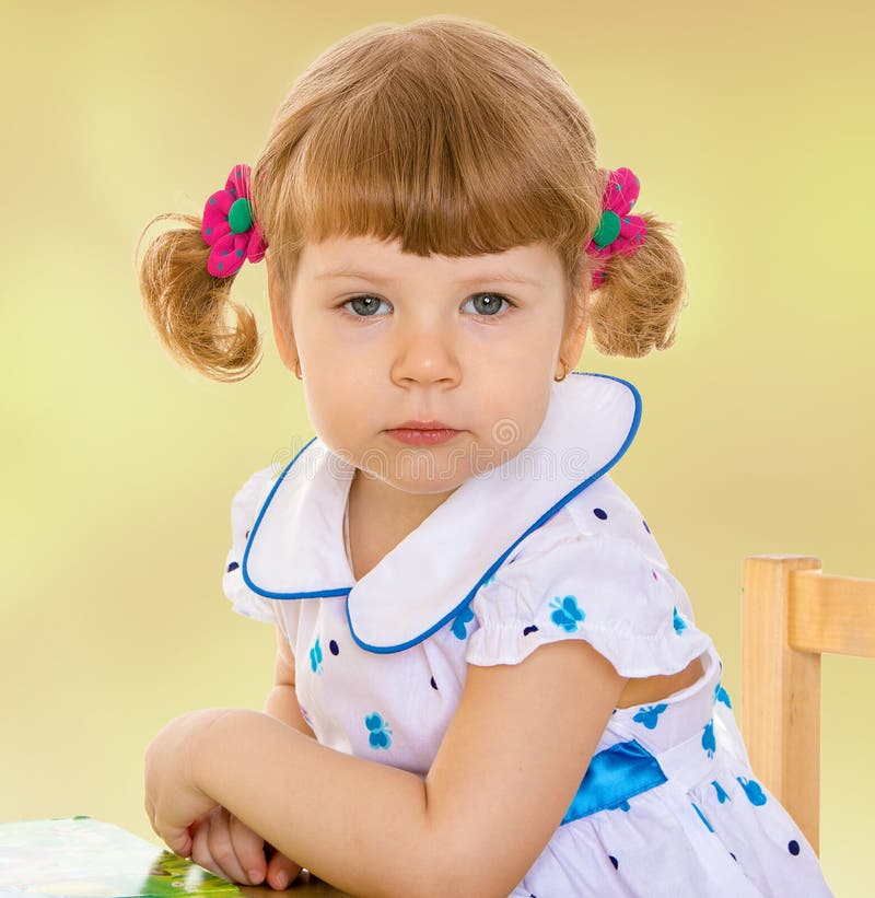 Very young girl stock photo. Image of green, attractive - 41639660