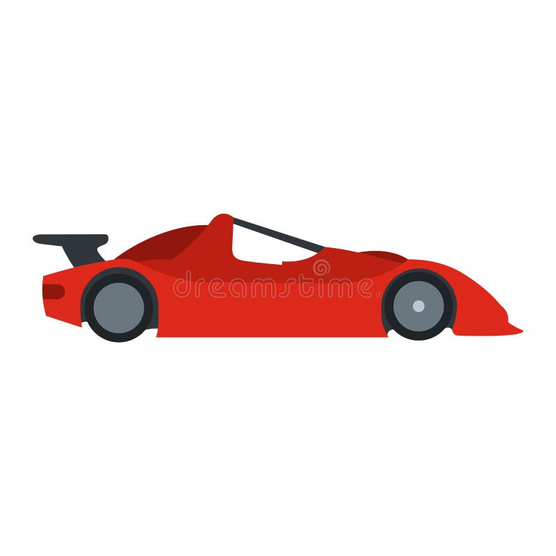 Verzendend Raceauto Vlak Pictogram Vector Illustratie - Illustration of ...