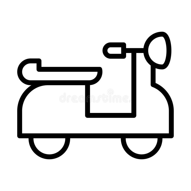 Vespa scooty icon stock vector. Illustration of meticulously - 292434340