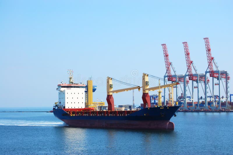 The Vessel Calling At The Port Picture. Image: 14236125