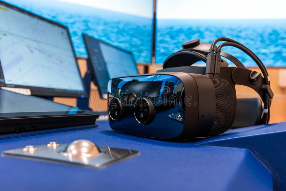 Vessel Control Panel with VR Headset on it Stock Photo - Image of yacht ...