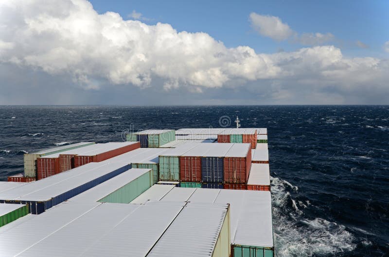 Vessel at the ocean stock photo. Image of vessel, horizon - 42691828