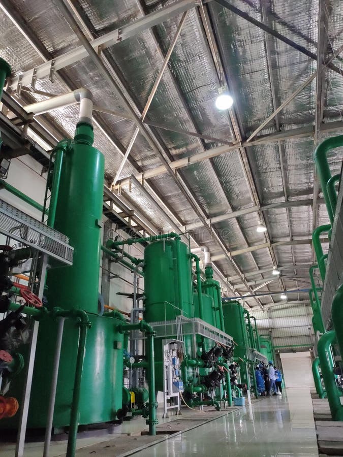 Vessel Water Treatment Plant Room Stock Image - Image of water, room ...