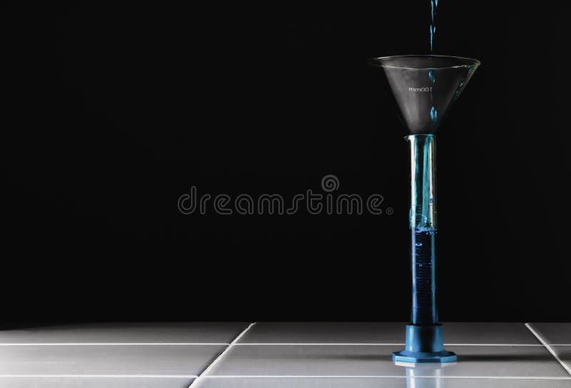 The Vessel in Which the Liquid is Poured in a Laboratory. Stock Image ...