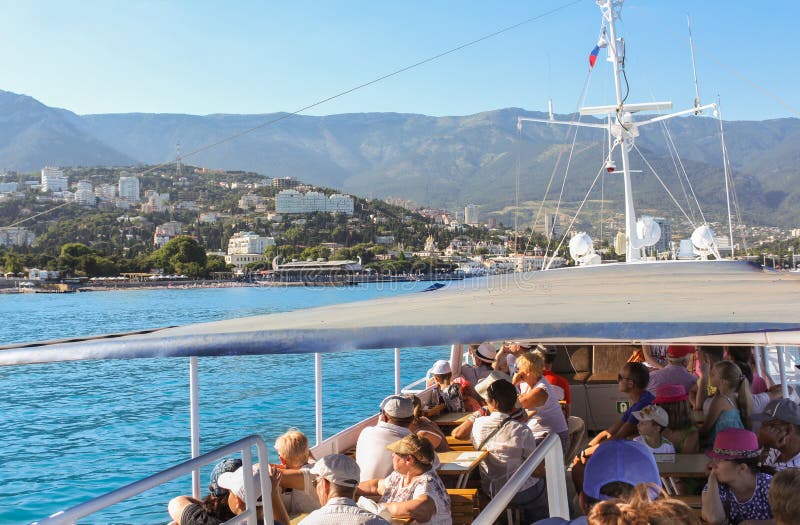 Vessels Approaching the Coast. Editorial Stock Photo - Image of water ...