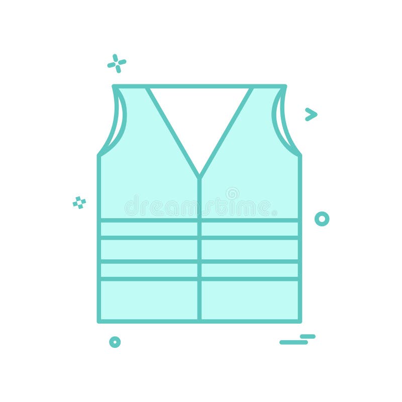 Vest icon vector design stock vector. Illustration of white - 125526428