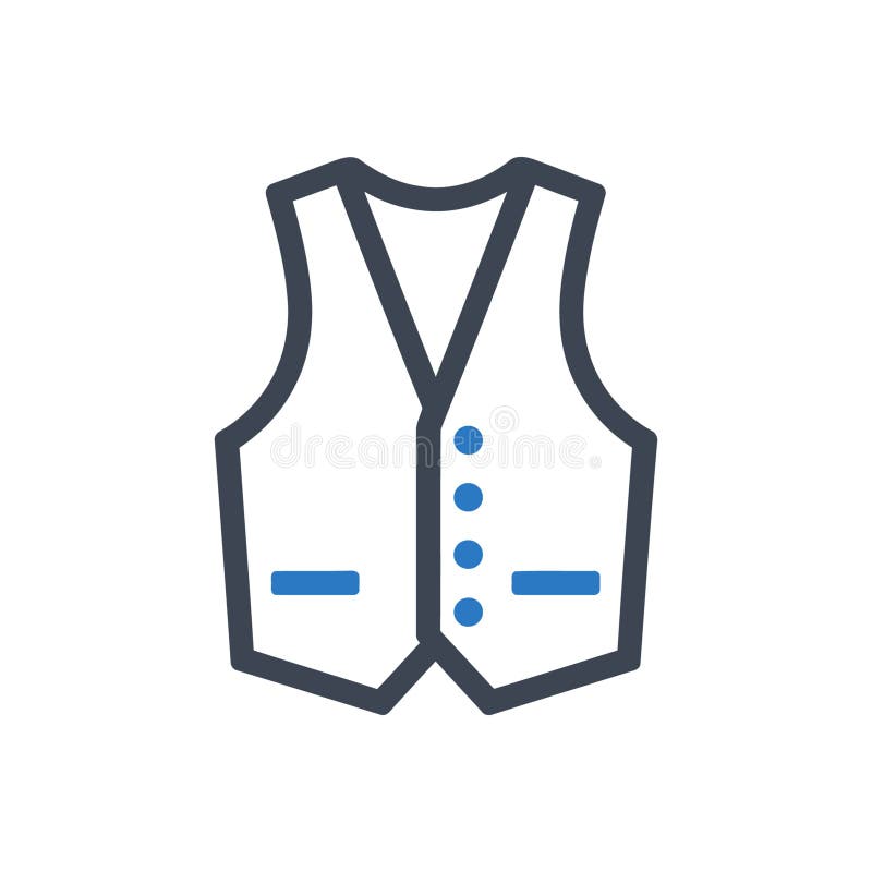 Vest Icon stock vector. Illustration of sign, clothing - 361729601